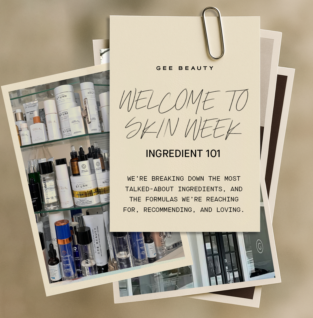 Welcome To Skin Week: Ingredient 101 | Gee Beauty